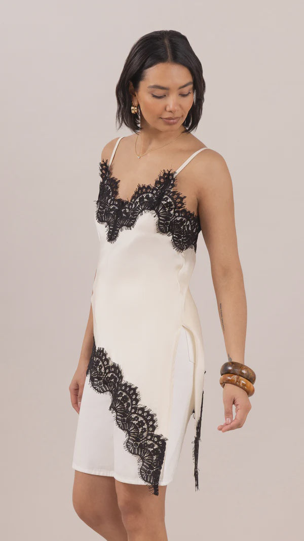 Charli London - Blake Top with Lace in Cream – Ecru Boutique